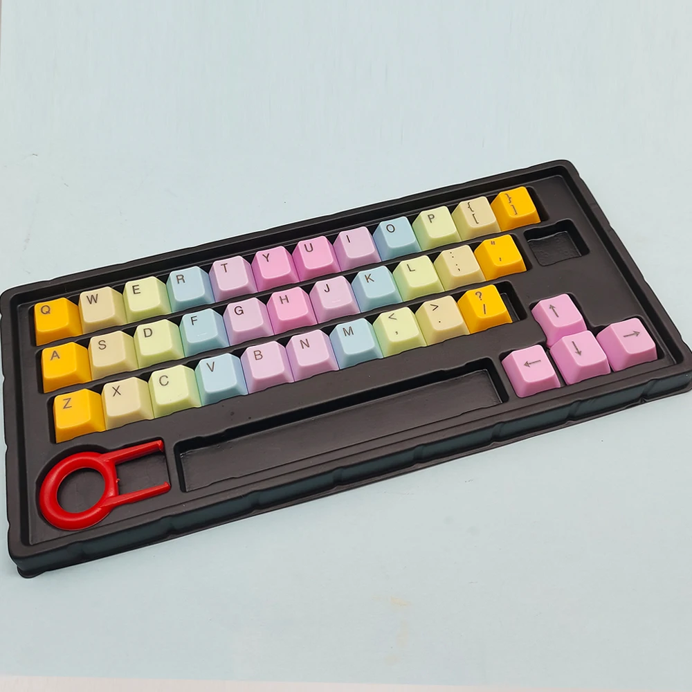 37-keys-Set-Light-Color-Positive-Side-Rainbow-Keys-Caps-Cherry-MX-Cross ...