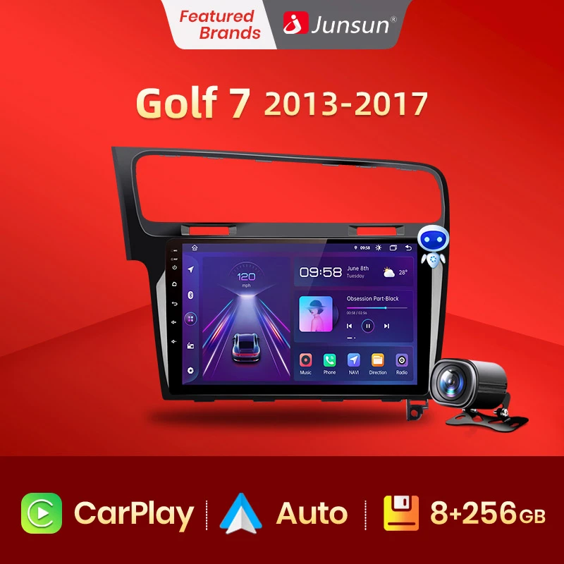Junsun V1pro Ai Voice 2 Din Android Auto Radio For Vw Volkswagen Golf 7 2013-2017 Carplay 4g Car ...
