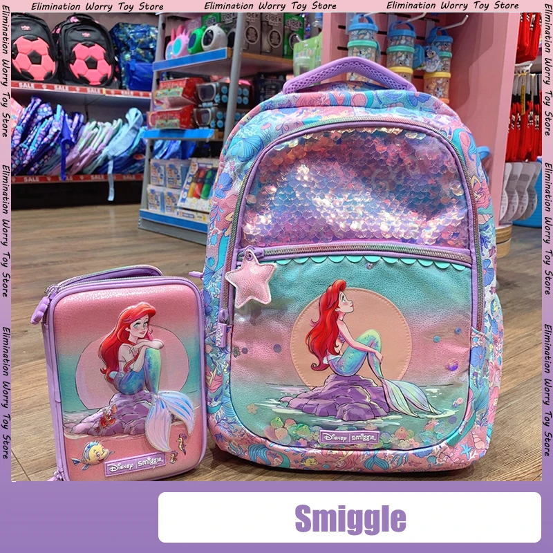 Original-Disney-Australia-Smiggle-Mermaid-School-Bag-Stationery-Student ...