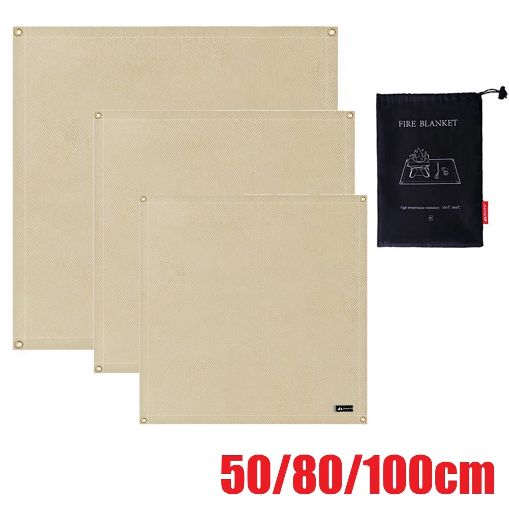 Cloth Barbecue Fire Mat Blanket | Camping Fireproof Grill Mat ...
