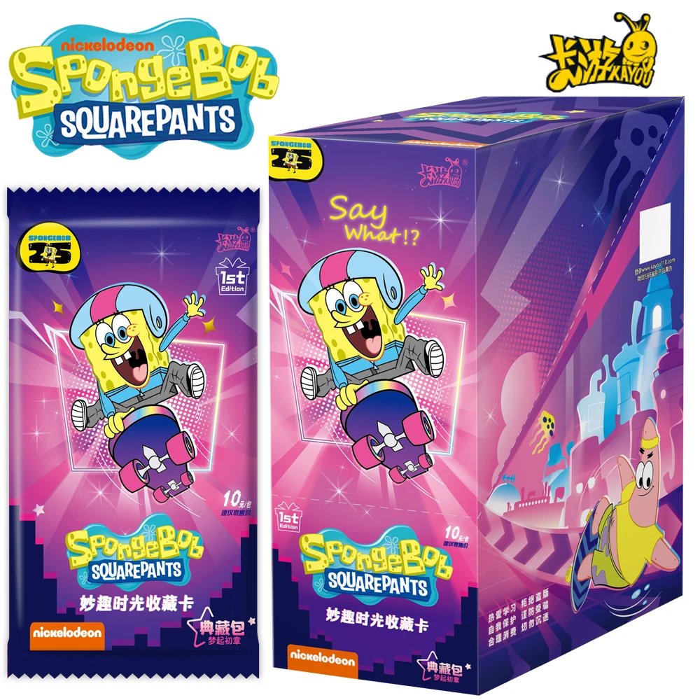 KAYOU SpongeBob SquarePants Collection Cards Classic Animation Fun Time ...