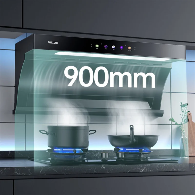 90cm-Large-Suction-Hood-Kitchen-Range-Hood-Exhaust-Fan-Built-in-Hood ...
