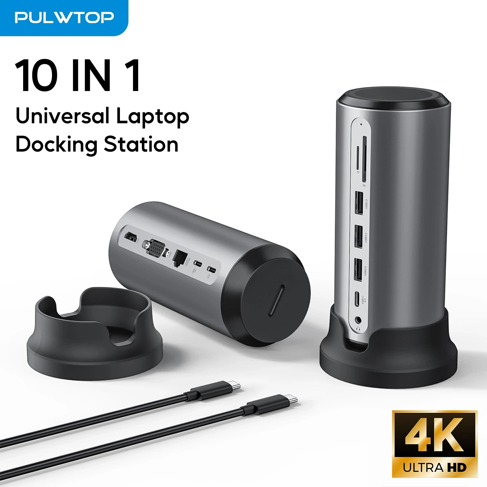 PULWTOP-12-in-1-Universal-Laptop-Docking-Station-Dual-Monitor-Type-C-to ...