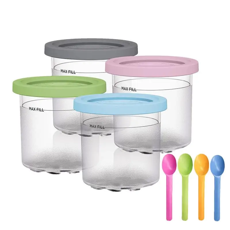 4-Pcs-Reusable-Ice-Cream-Pints-For-Ninja-Creami-Pints-Dessert ...