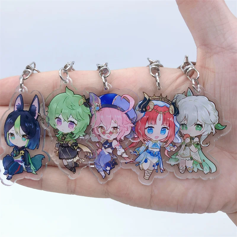 Anime-Impact-Kaveh-Al-Haitham-Tighnari-Nilou-Cyno-Keychain-Cosplay ...