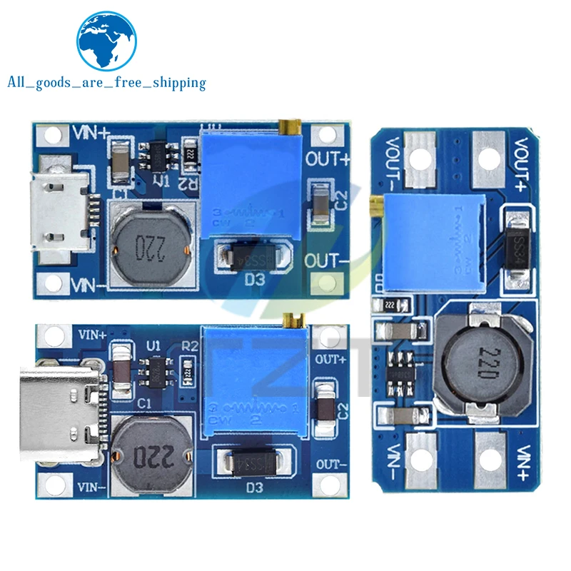 TZT-Convertidor-de-refuerzo-para-arduino-m-dulo-de-fuente-de-alimentaci ...