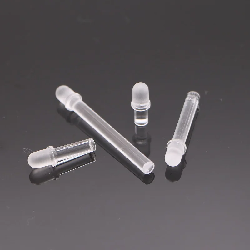 PCB LED Light Pipe RoHS Dia 5mm Clear Plastic Round Head Light Pipe ...