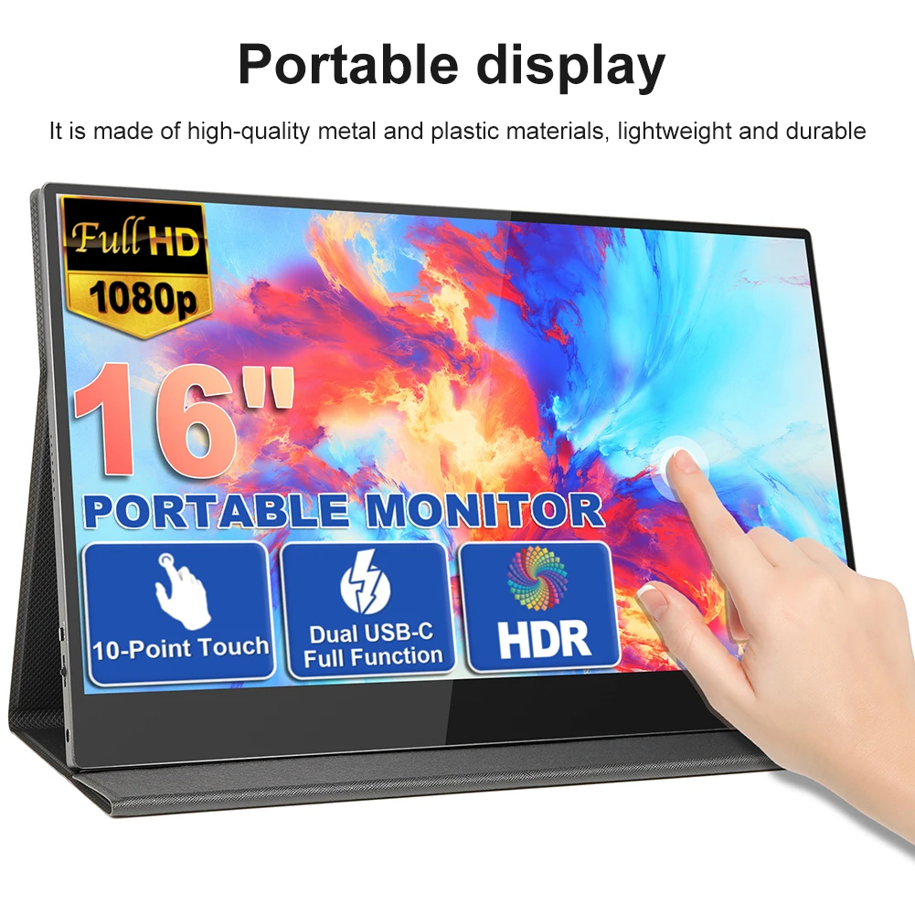 Pantalla-t-ctil-HD-de-16-pulgadas-para-ordenador-monitores-LCD-port ...