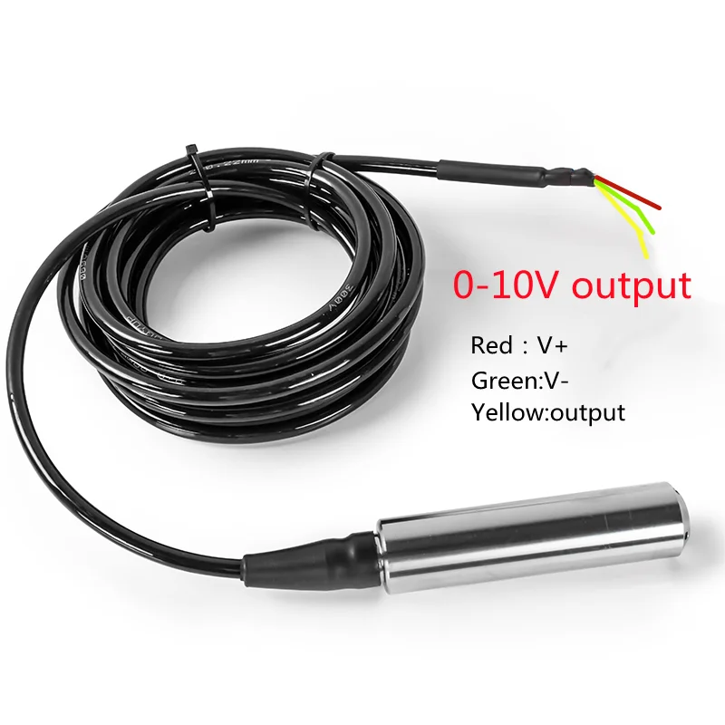 3-wires-0-10V-output-Submersible-Liquid-Level-Transmitter-Water-Tank ...
