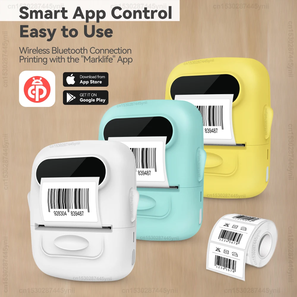 Wireless-Label-Printer-P50-Bluetooth-Thermal-Label-Maker-Similar-as ...
