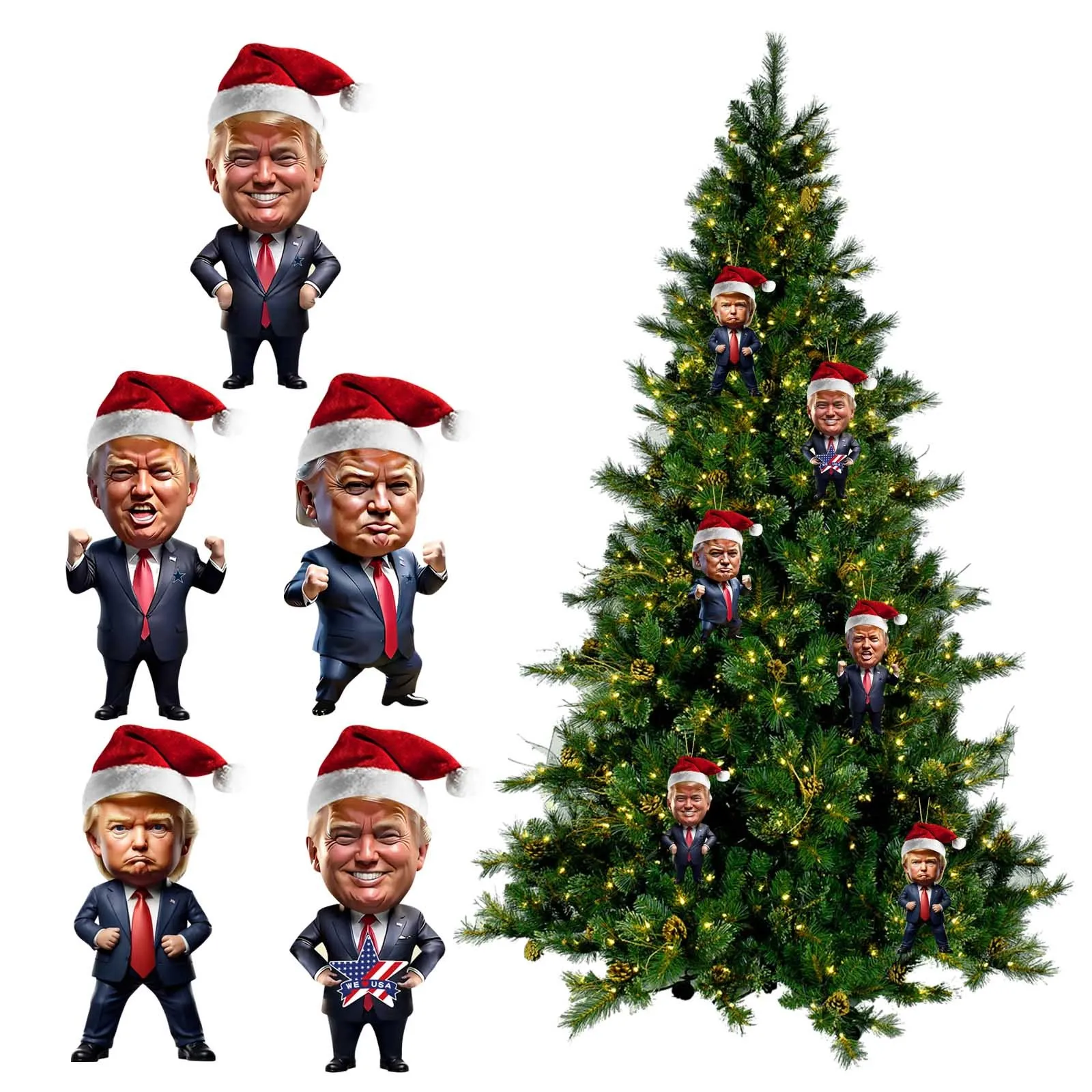 Christmas-Tree-Trumps-Inspired-Acrylic-Christmas-Decor-Hanging-Ornament ...