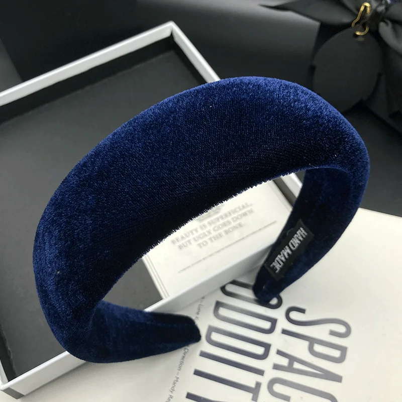 New suede hair clip for women with high cranial hair and headband ...