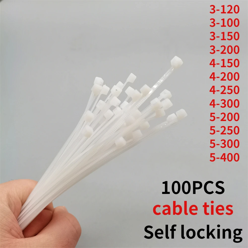 Wire Zip Ties Self Locking Nylon | Plastic Self Locking Cable Tie ...