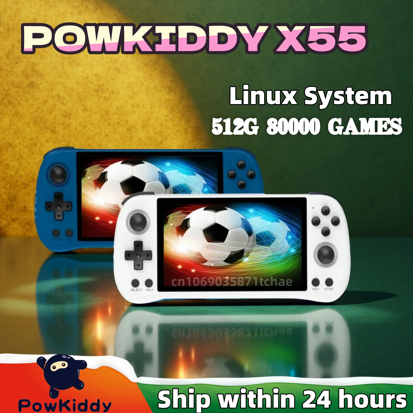 POWKIDDY X55 Handheld Game Console Retro Video Game Player 5.5 INCH ...