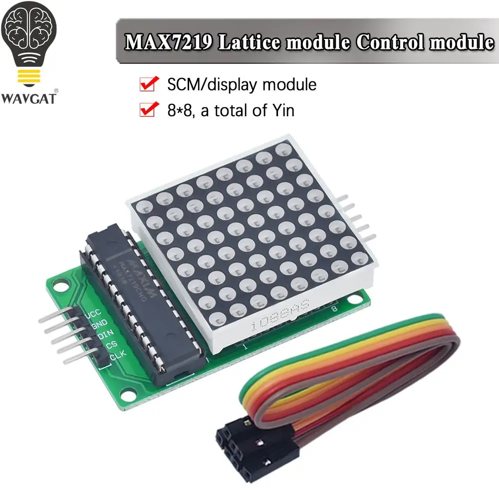 MAX7219 8*8 dot matrix module microcontroller module display module MCU LED Display Control ...