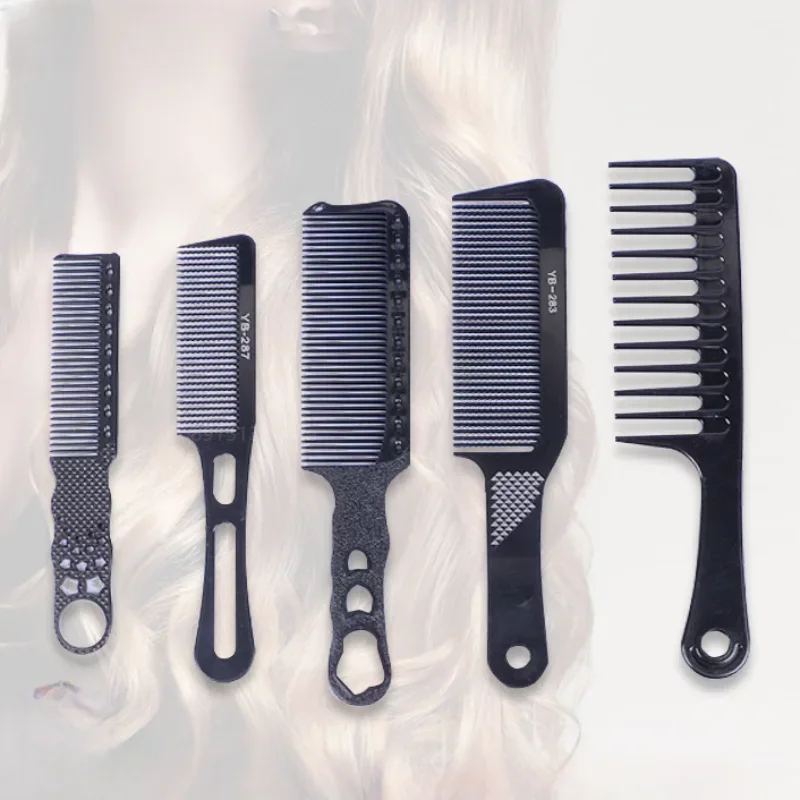 Professional-Hair-Cutting-Comb-Carbon-Comb-Salon-Barber-Styling-Tool ...