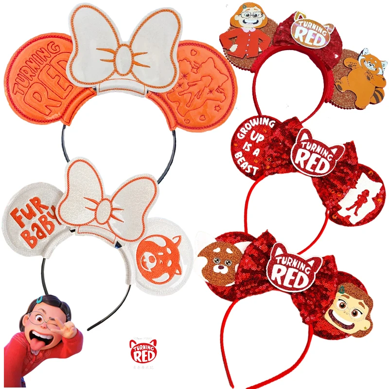 Disney-Turning-Red-Ears-Headbands-Girls-Pixar-Meilin-Hairbands-For ...