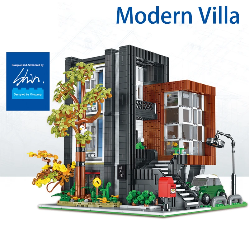 Building Blocks Architecture | Moc Modern Villa City Street - City ...