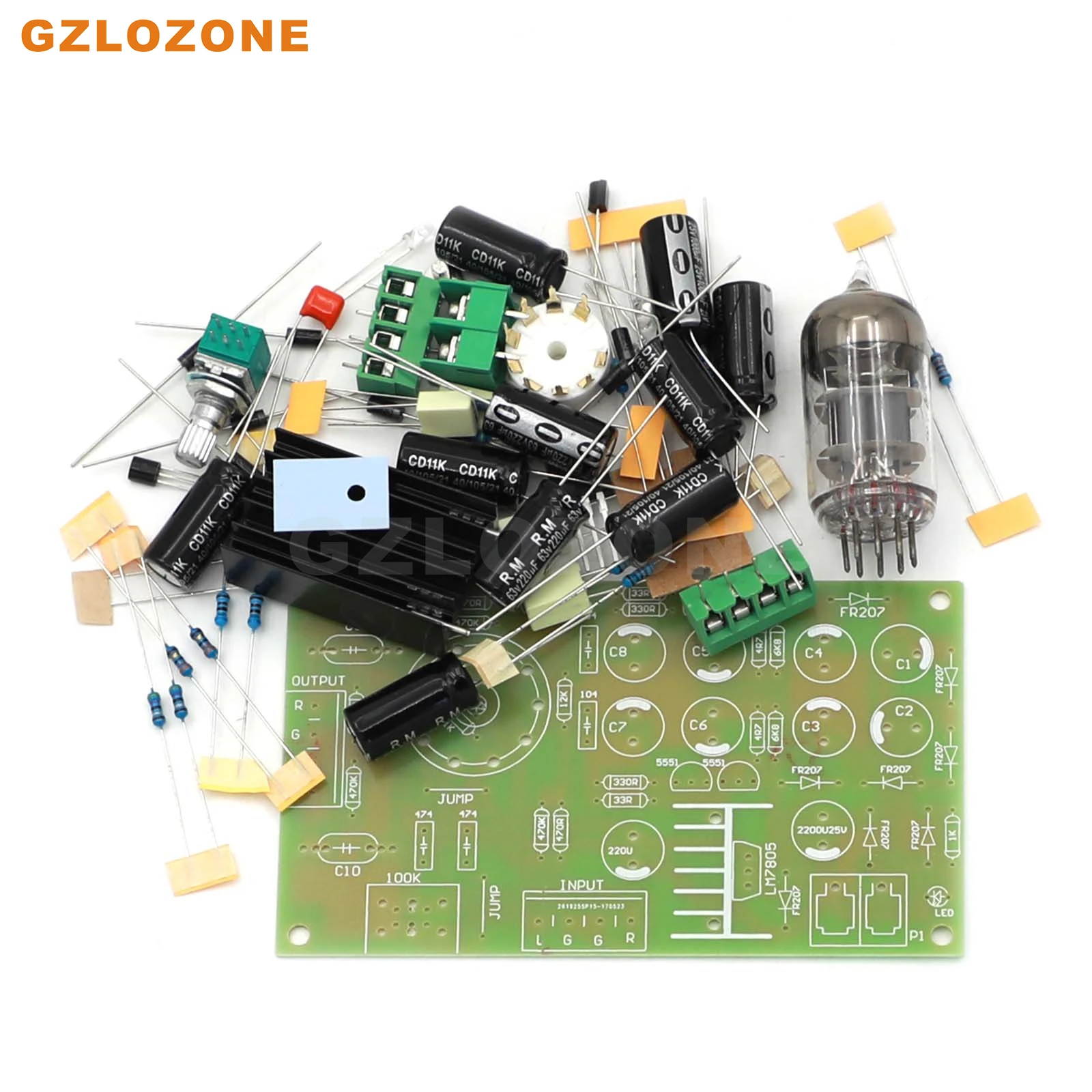 ZEROZONE 6N3 Tube Buffer Preamplifier DIY Kit/Finished Board ...