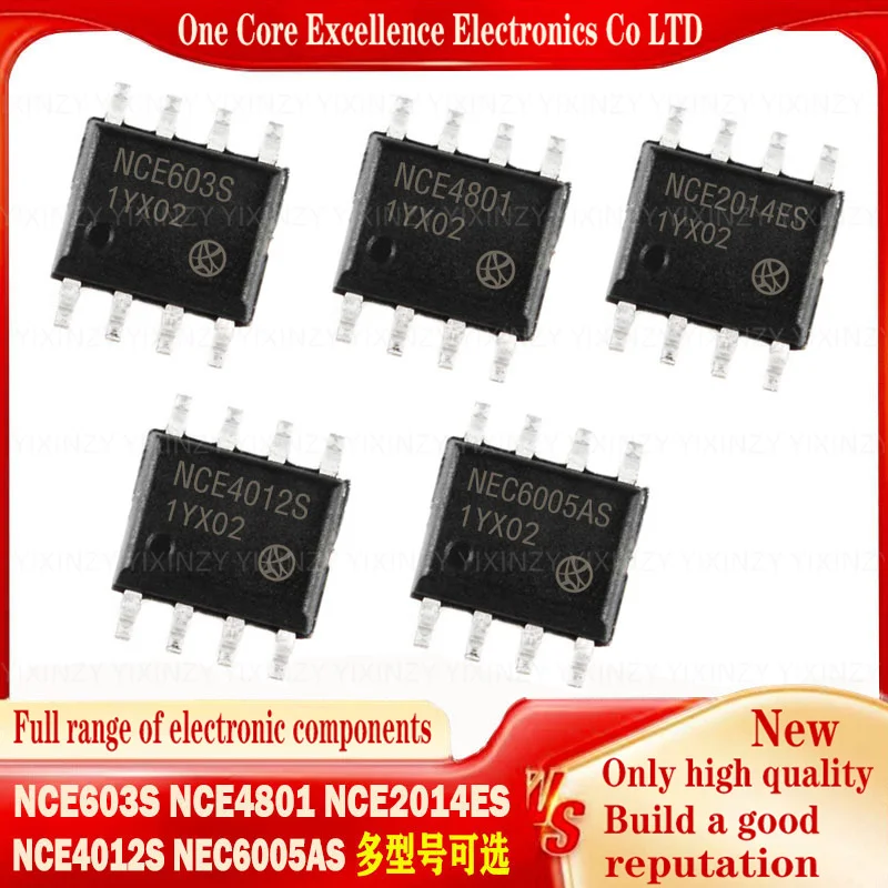10PCS-NCE603S-NCE4801-NCE2014ES-NCE4012S-NEC6005AS-SOP8-MOSFET-FET ...