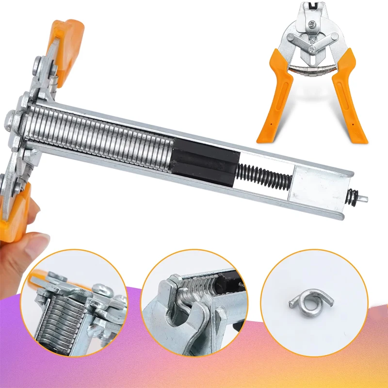 Stainless Steel Animal Cage Pliers with M Clips Binding Animal Cage ...