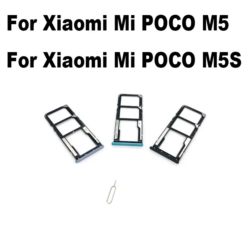 New For Xiaomi POCO M5 M5S Sim Card Tray Slot Holder Socket Adapter ...