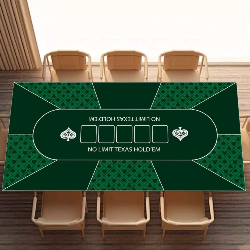 Texas Hold 'em poker table mat 120x60 cm, exquisite and creative design ...