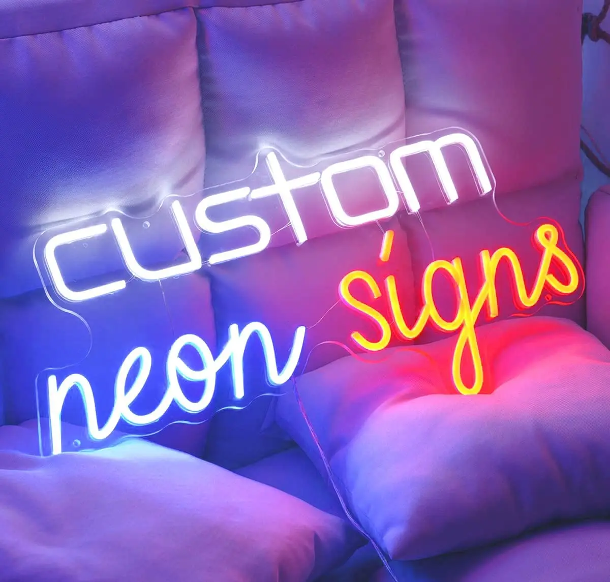 Custom-Neon-Signs-for-Bedroom-Wedding-Party-Personalized-Dimmable-Neon ...