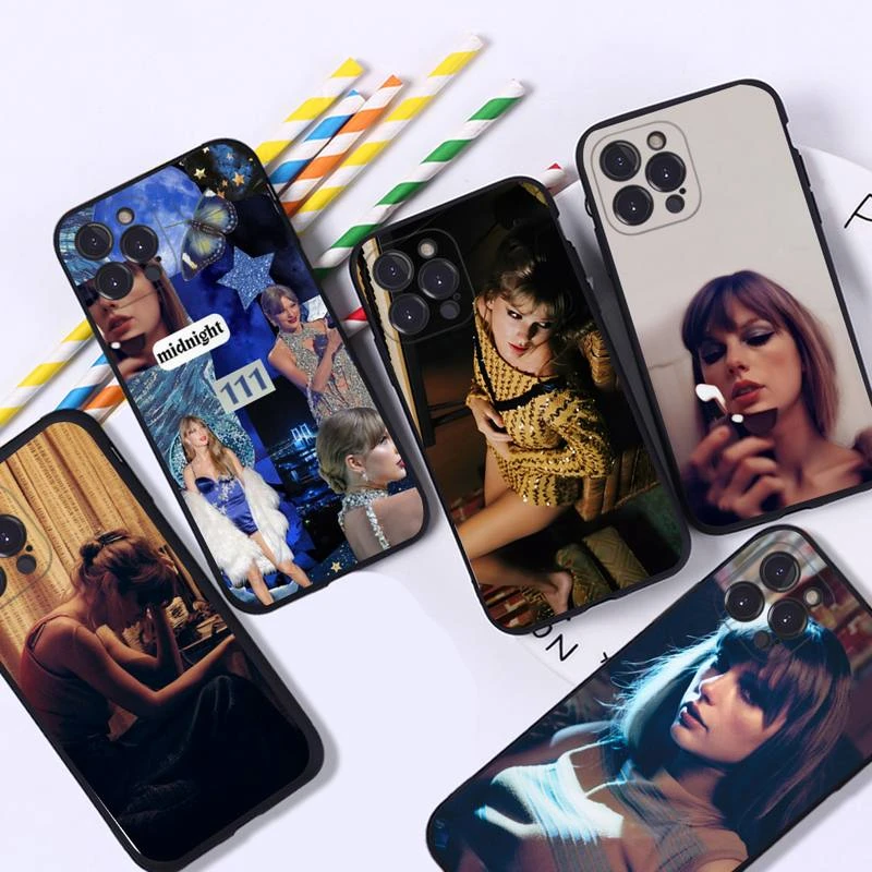 T Taylors Swifts M Midnights Phone Case For iPhone 8 7 6 6S Plus X SE ...