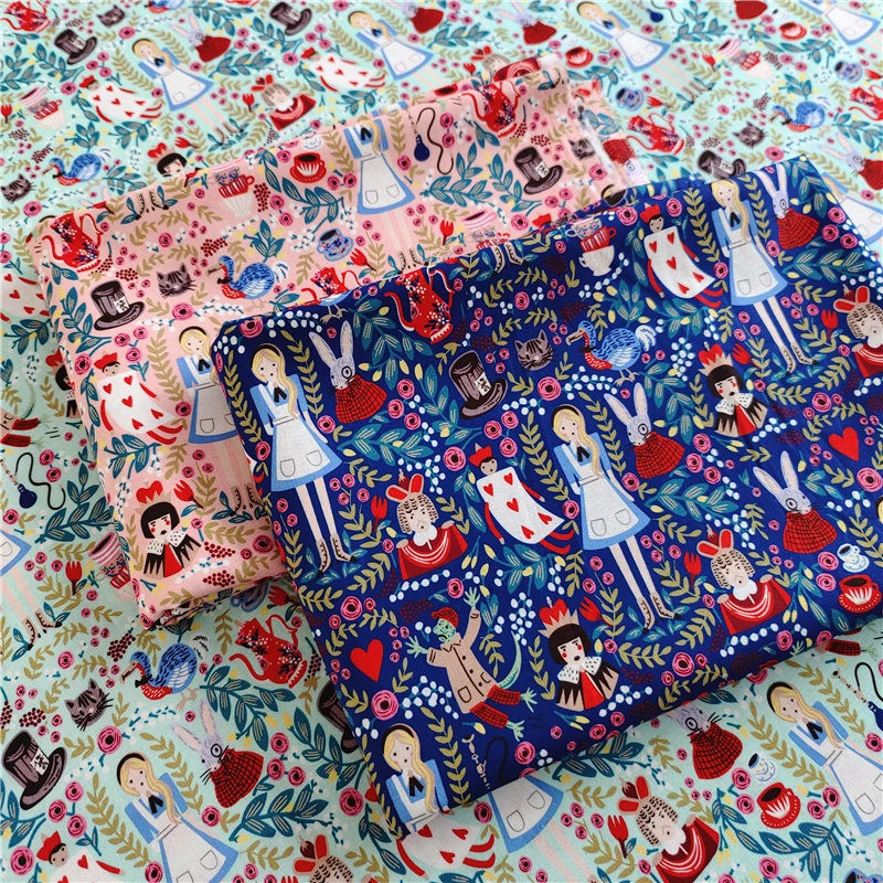 Width 110cm Disney Alice Princess Cotton Fabrics By Meters Patchwork ...