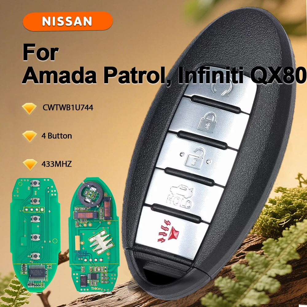 KEYECU CWTWB1U744 for Nissan Amada Patrol 2014-2017, for Infiniti QX80 ...