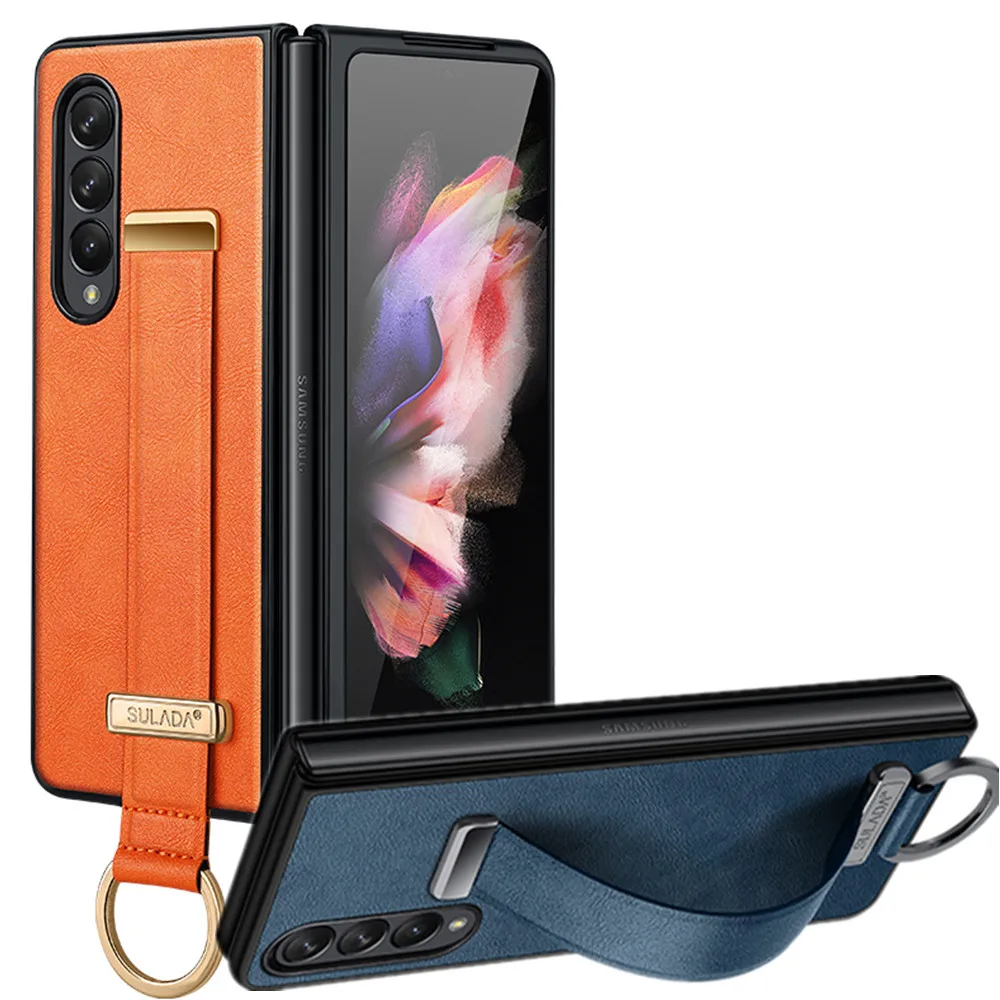 Sulada Leather Phone Case for Samsung Galaxy Z Fold4 Fold 4 3 Classic ...