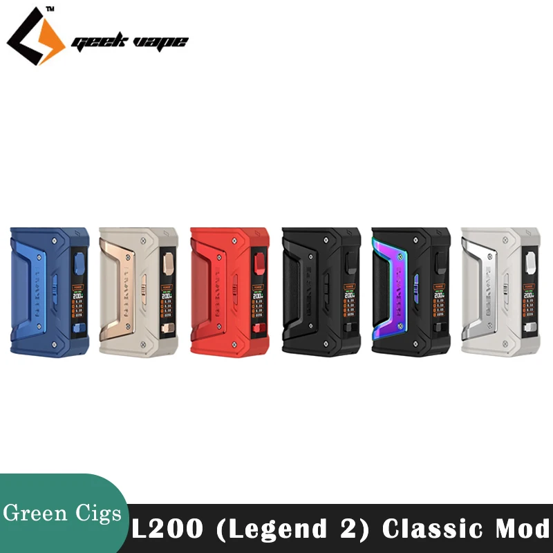Original-Geekvape-L200-Legend-2-Classic-Mod-200W-fit-Dual-21700-18650 ...