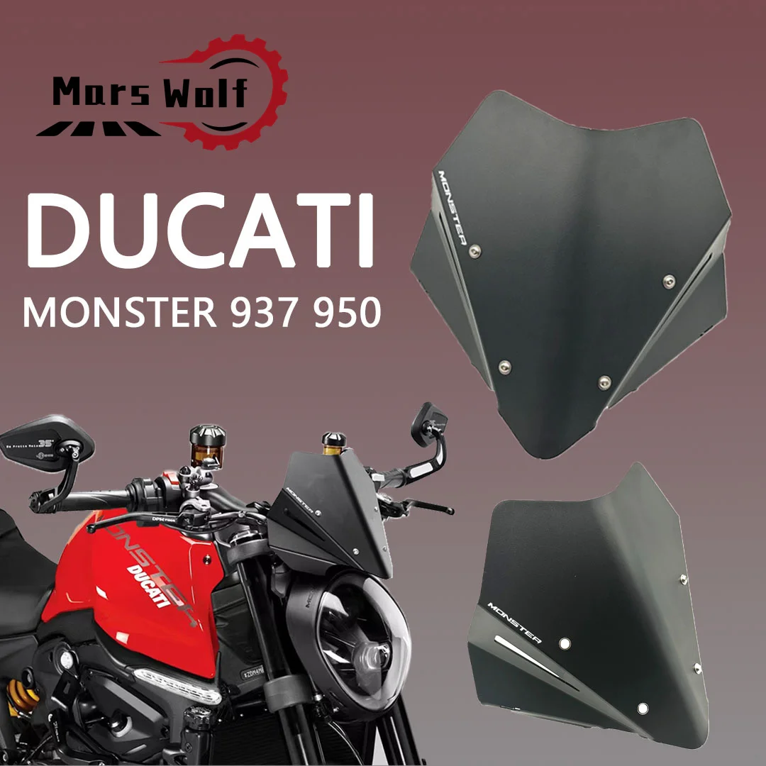 Motorcycle-Accessories-Windscreen-Windshield-with-logo-Visor-Fits-For ...