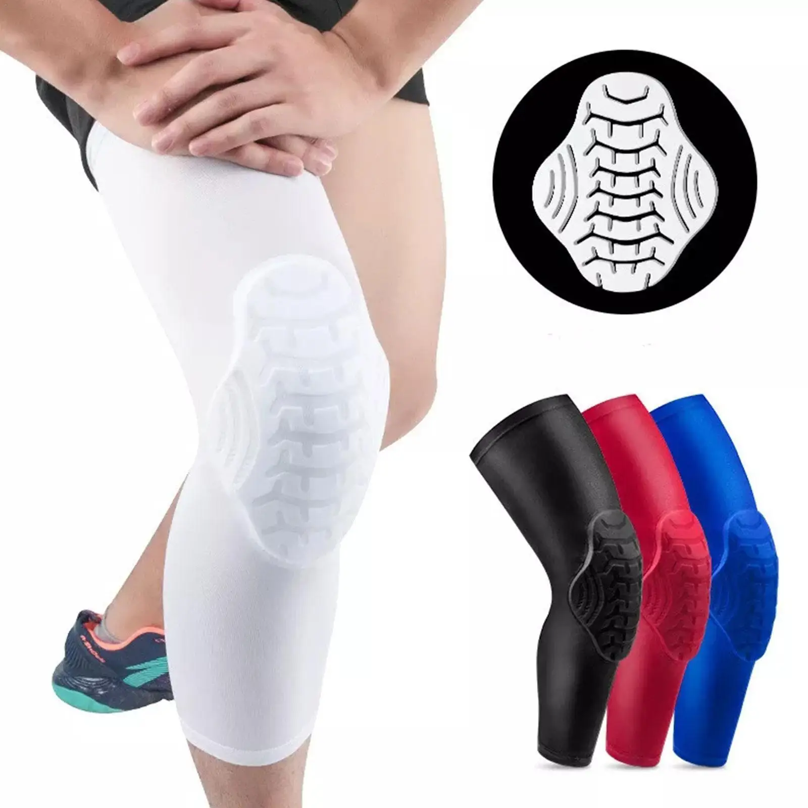Professional Honeycomb Crashproof Knee Support Protective Sport Gear ...