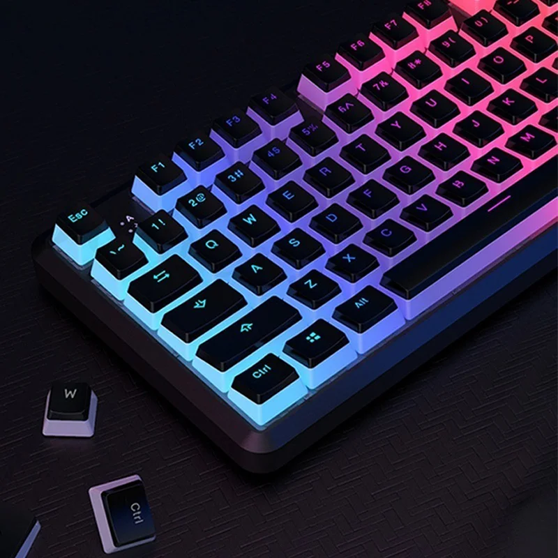 Teclas-de-pud-n-de-129-teclas-tapas-de-tecla-transl-cidas-de-doble ...