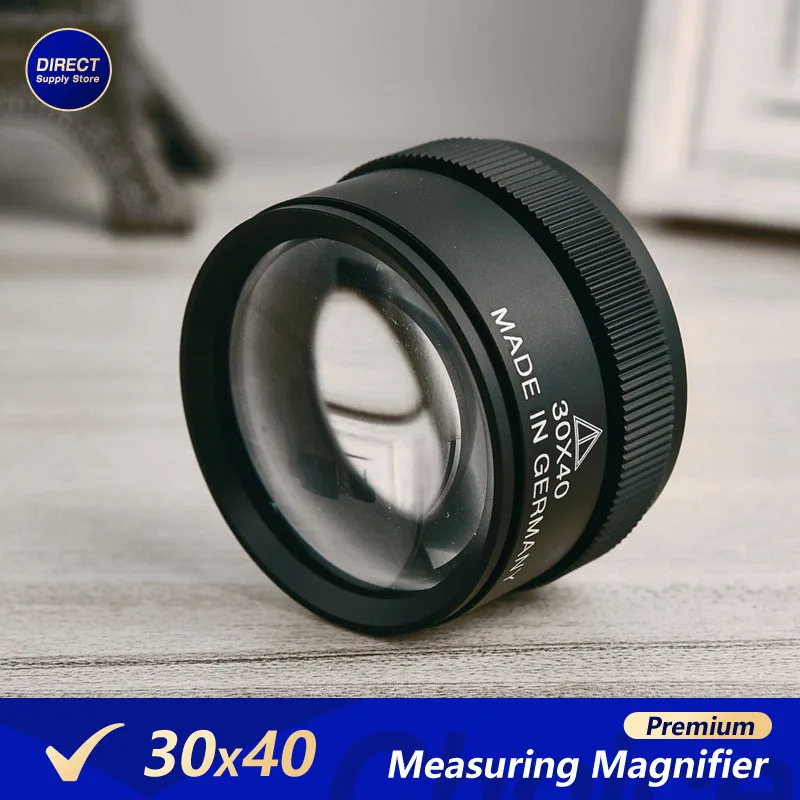 Premium-30x-40mm-Measuring-Magnifier-Magnifying-Glass-Lens-Loop ...