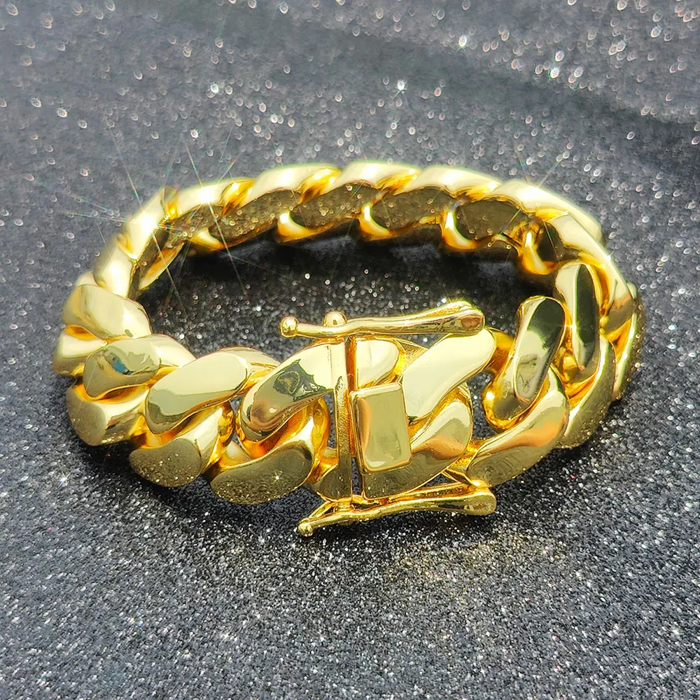 Men-s-22mm-Cuban-Link-Bracelet-Hip-Hop-Heavy-Brass-Miami-Cuban-Link ...