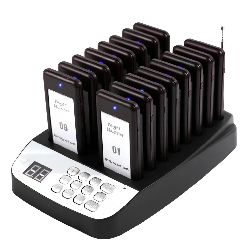 Wireless-Restaurant-Pager-Guest-Queue-Paging-System-Customer-Calling ...