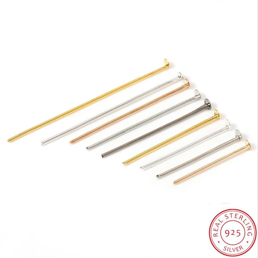 100pcs 15 70mm Stainless Steel T Shape Flat Head Pins for DIY Jewelry ...