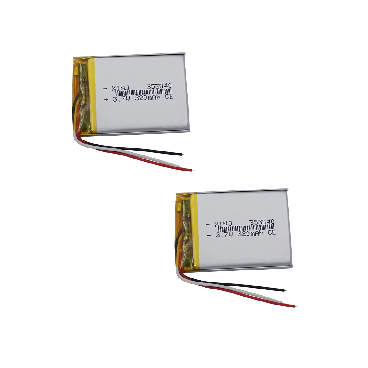2pcs 3.7v 320mah 1.18Wh Li Lithium Battery 353040 Li-ion 3-Wires NTC ...
