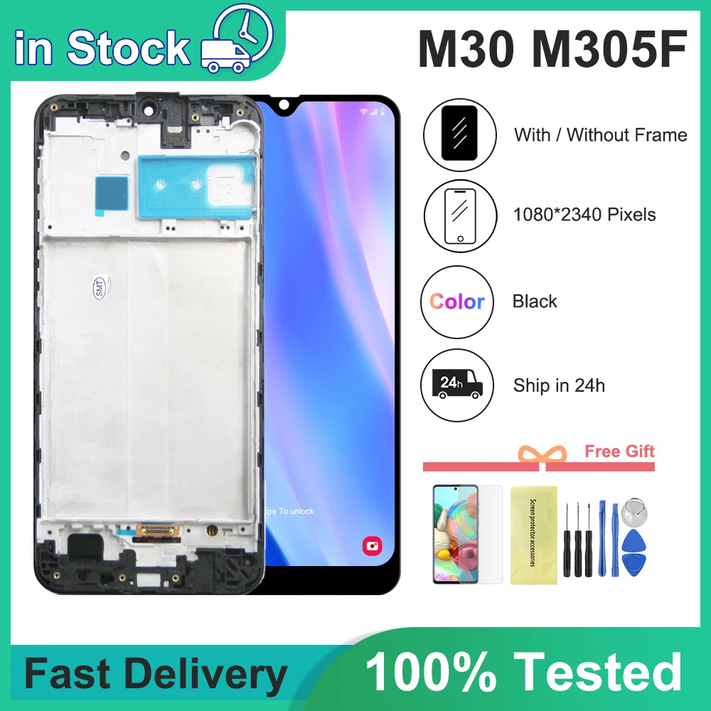 6.4 ''Display Für Samsung galaxy M30 2019 M305F Display Touchscreen ...