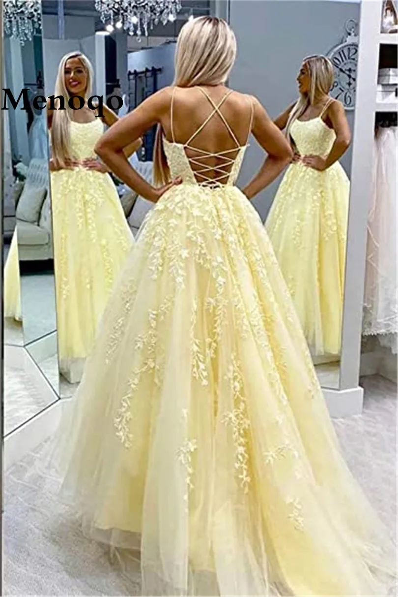 Open Back Lace Prom Dress