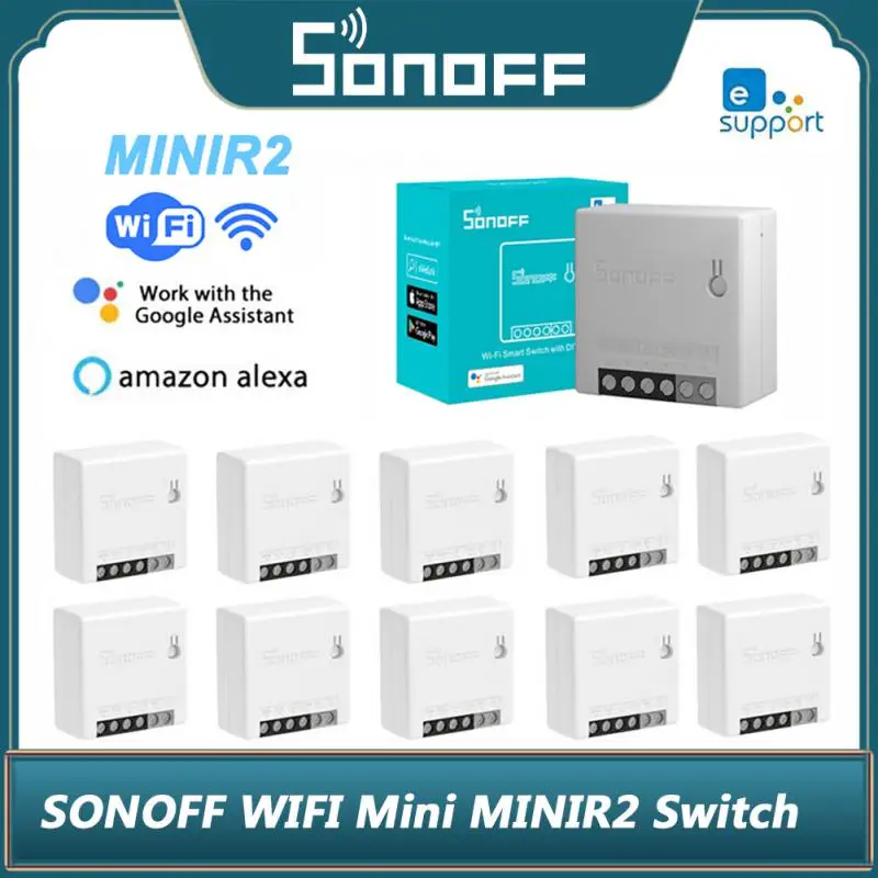 SONOFF MINIR2 Wifi Mini Smart DIY Switches MINI R2 Switch Support 2-Way ...