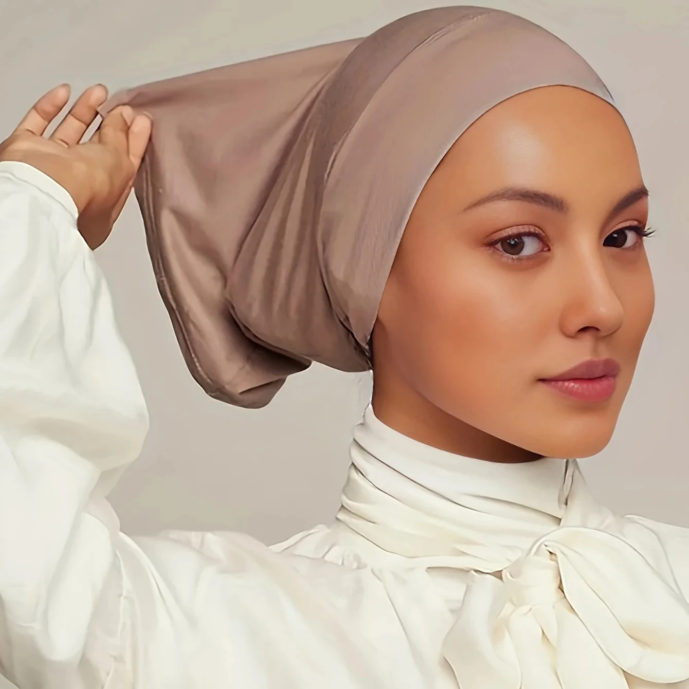 2024-New-Simple-Monochrome-Turban-Undercap-Casual-Versatile-Elastic ...