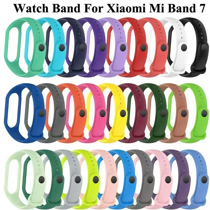 Watch Strap for Xiaomi Mi Band 7 6 5 4 3 Wristband Silicone Bracelet ...
