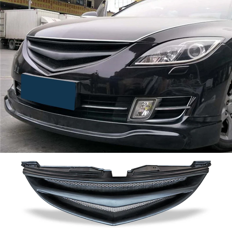 Car Grille for Mazda 6 2009 - 2013 Carbon Surface Mesh Front Grill ...