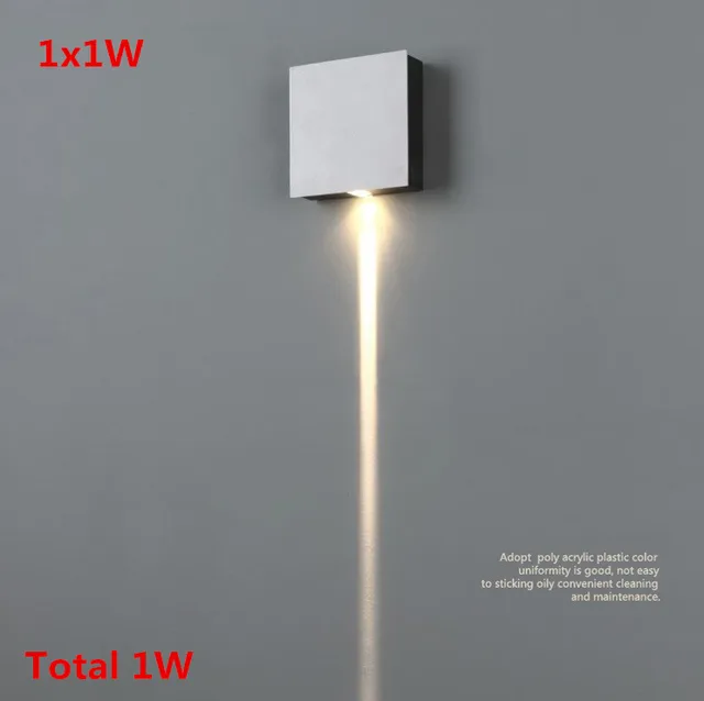 Modern minimalist creative LED square wall lamp wash wall bar KTV ...