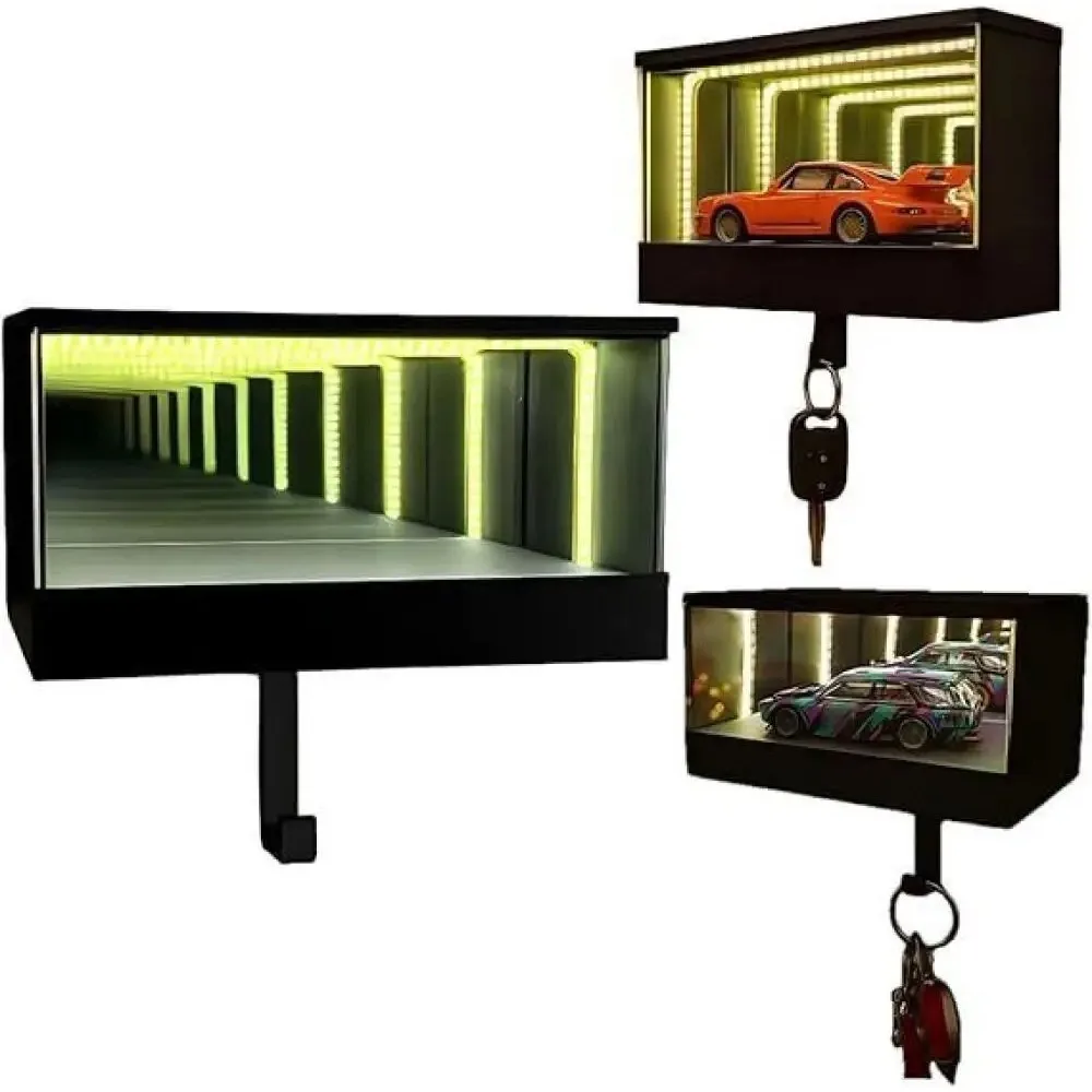 Garage Keychain Hanger Mirrored Car Key Holder for Wall Race Car Key ...