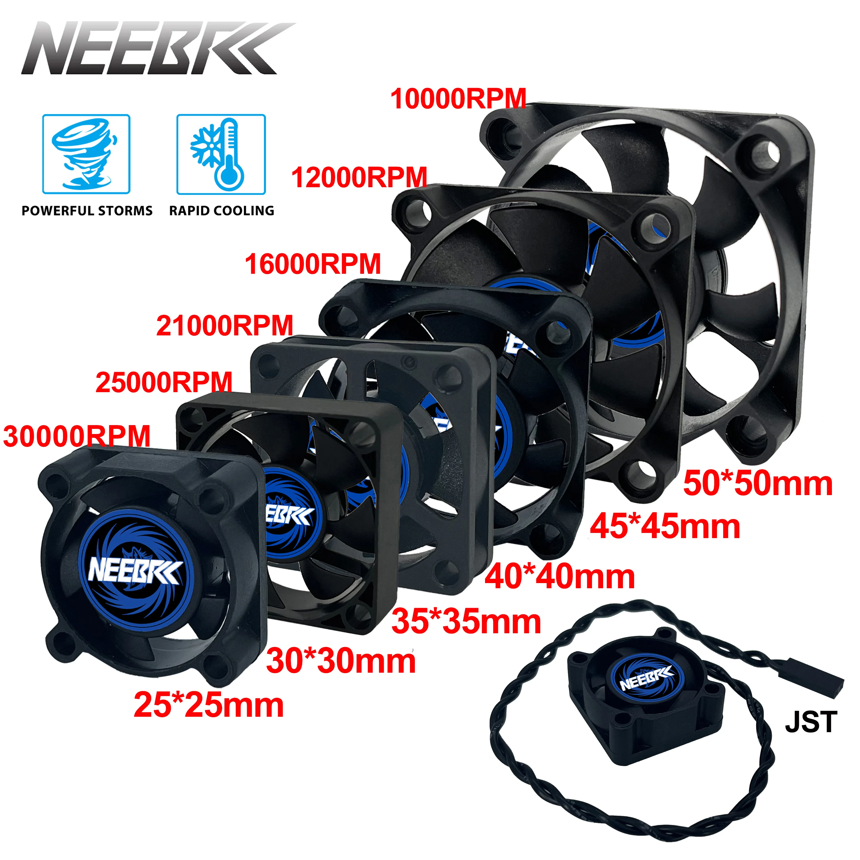 RC-Motor-Waterproof-Fan-25-30-35-40-45-50mm-10000-30000RPM-5V-12V-DC ...